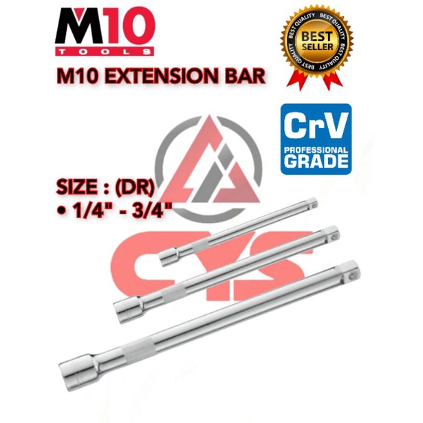 [100% ORIGINAL] M10 EXTENSION BAR / DRIVE SOCKET EXTENSION BAR ...