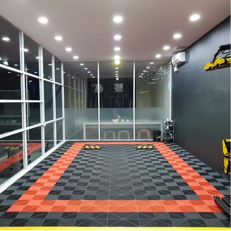 Car wash house grille free grooving plastic splicing mats car wash grid ...