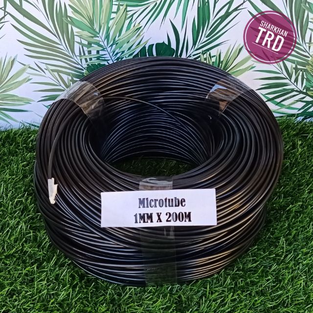 1MM X 200M MICROTUBE Fertigasi / Black Microtube / Micro Tubing / Drip ...