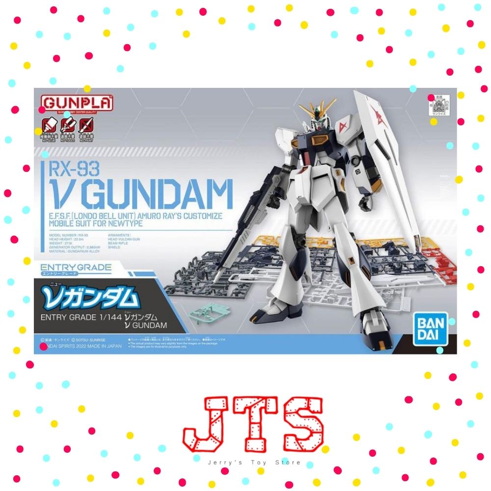 JTS BANDAI Entry Grade RX-93 V Gundam 63384 1/144 RX93 Nu Gundam Model ...