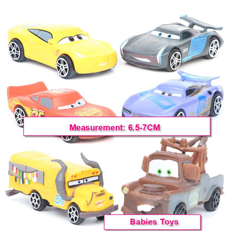 Big Size Disney Cars Collection ~ 6 vehicles with movable wheels (Ready ...