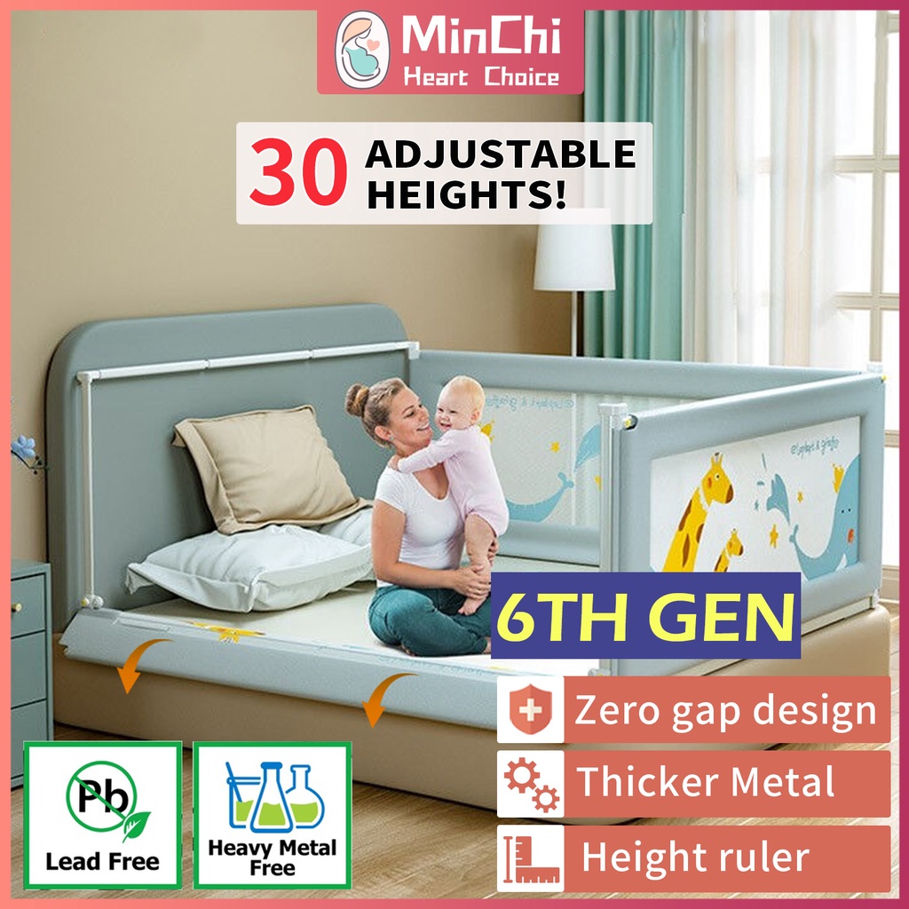 [6th Gen][MinChi]Baby Pagar Katil Anti Fall Baby Bed Fence Baby Bed ...