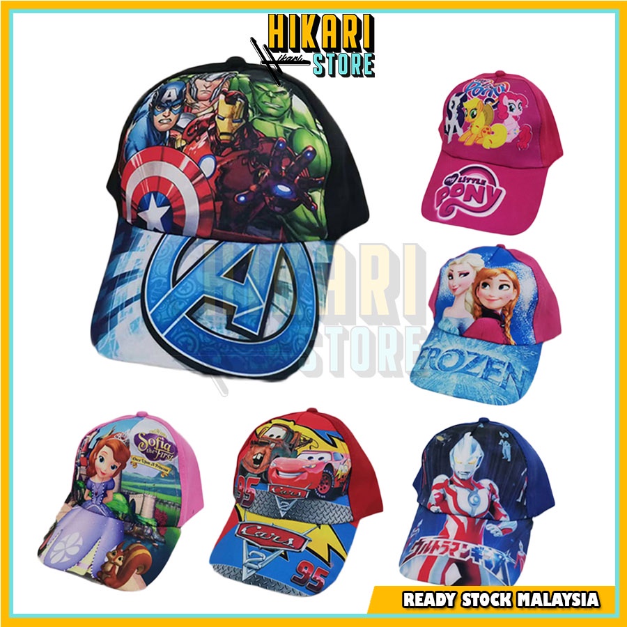 Kids Cap Spiderman Frozen Paw Patrol Mickey Mouse Hello Kitty Superman ...