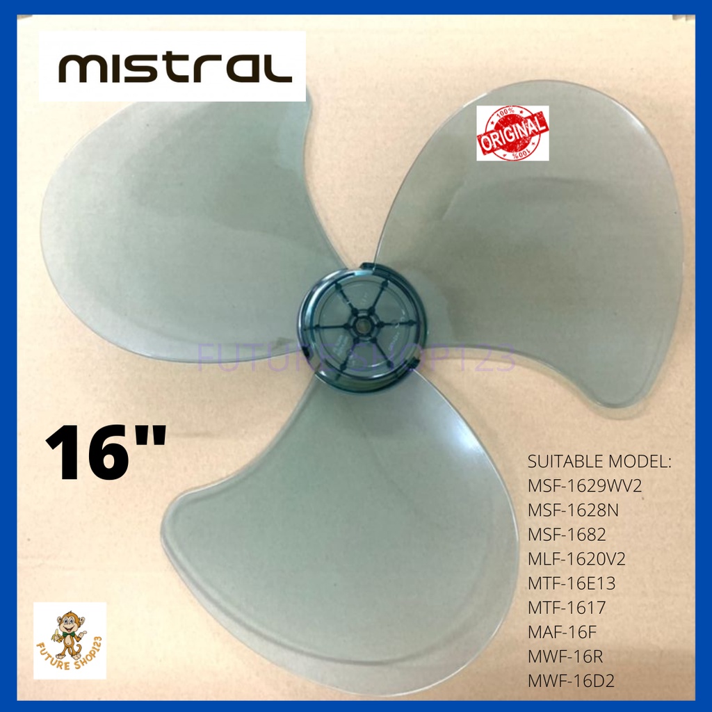 Original for Mistral Wall 16" blade MWF16R MWF16D2 blade and Stand fan ...