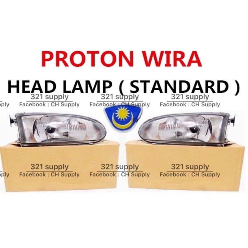 WIRA 92 93 HEAD LAMP LAMPU STANDARD // FIT SATRIA PUTRA ARENA MIVEC LED ...