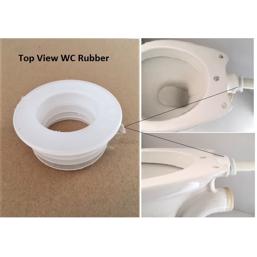 🔥 Ready Stock 🔥 Toilet WC White Transparent Rubber Cone Ready Stock ...