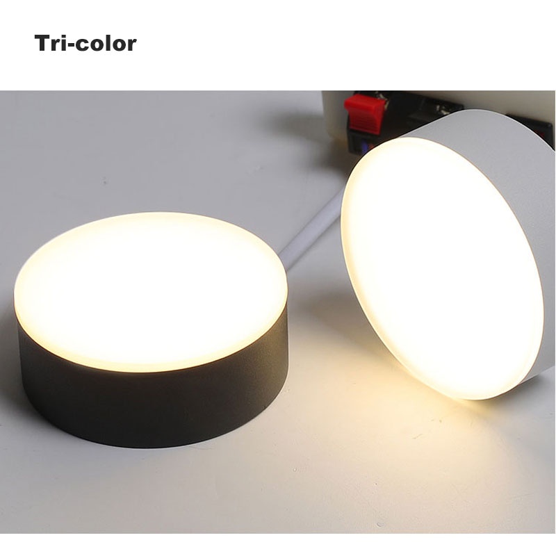 New LED Downlight Tri-Color Surface Mounted Ceiling Light 220V 5W 10w ...