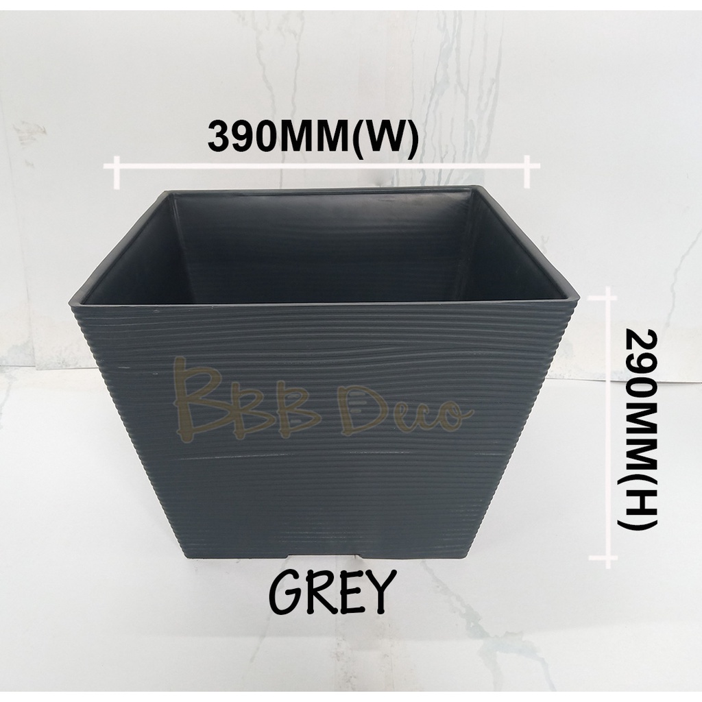 FELTON SQUARE FLOWER POT 2493 /PASU BUNGA SEGI EMPAT PLASTIC 2493_FOR ...
