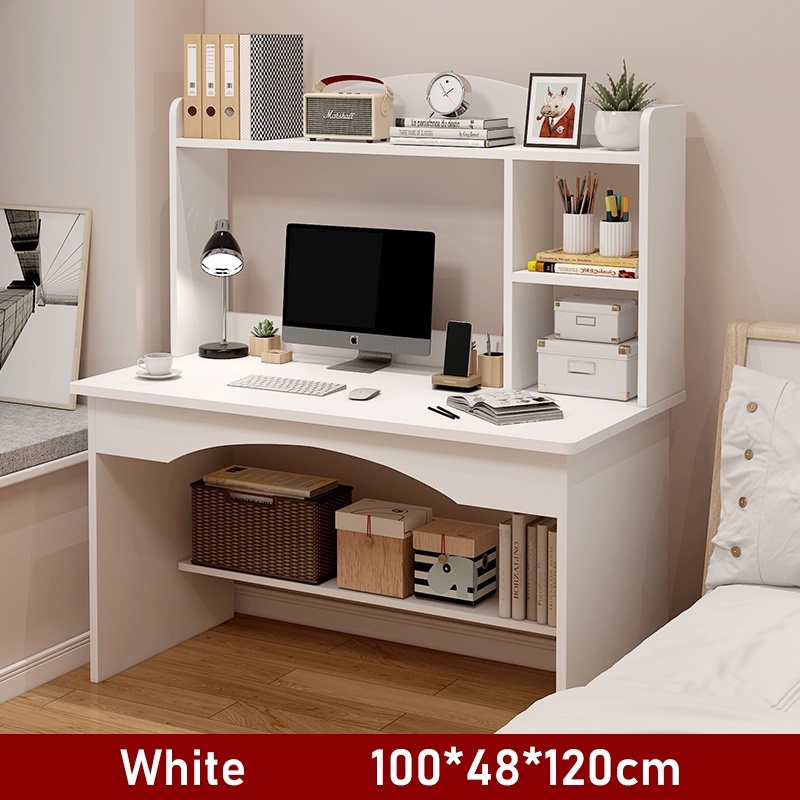 DO【NEW】Computer Study Table With Book Shelf Meja belajar Table With ...