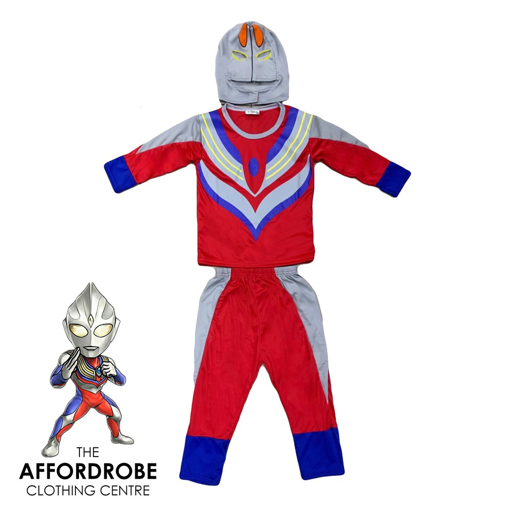 3-8tahun Ultraman Power Ranger Spiderman Batman Captain America Iron ...