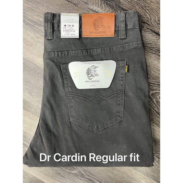 Seluar Jeans Dr Cardin 100% Original Regular fit Warna kelabu gelap ada ...