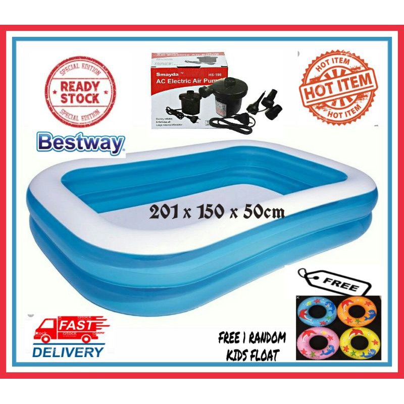 INFLATABLE BESTWAY FAMILY POOL (KOLAM MANDI BUDAK) | Shopee Malaysia