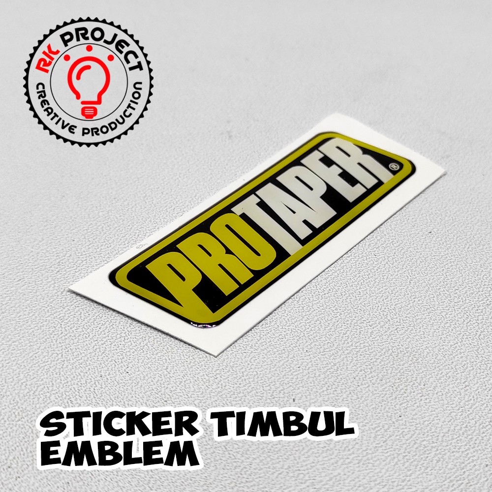 PRO TAPER Sticker Embossed with Flexible Resin Emblems | Shopee Malaysia