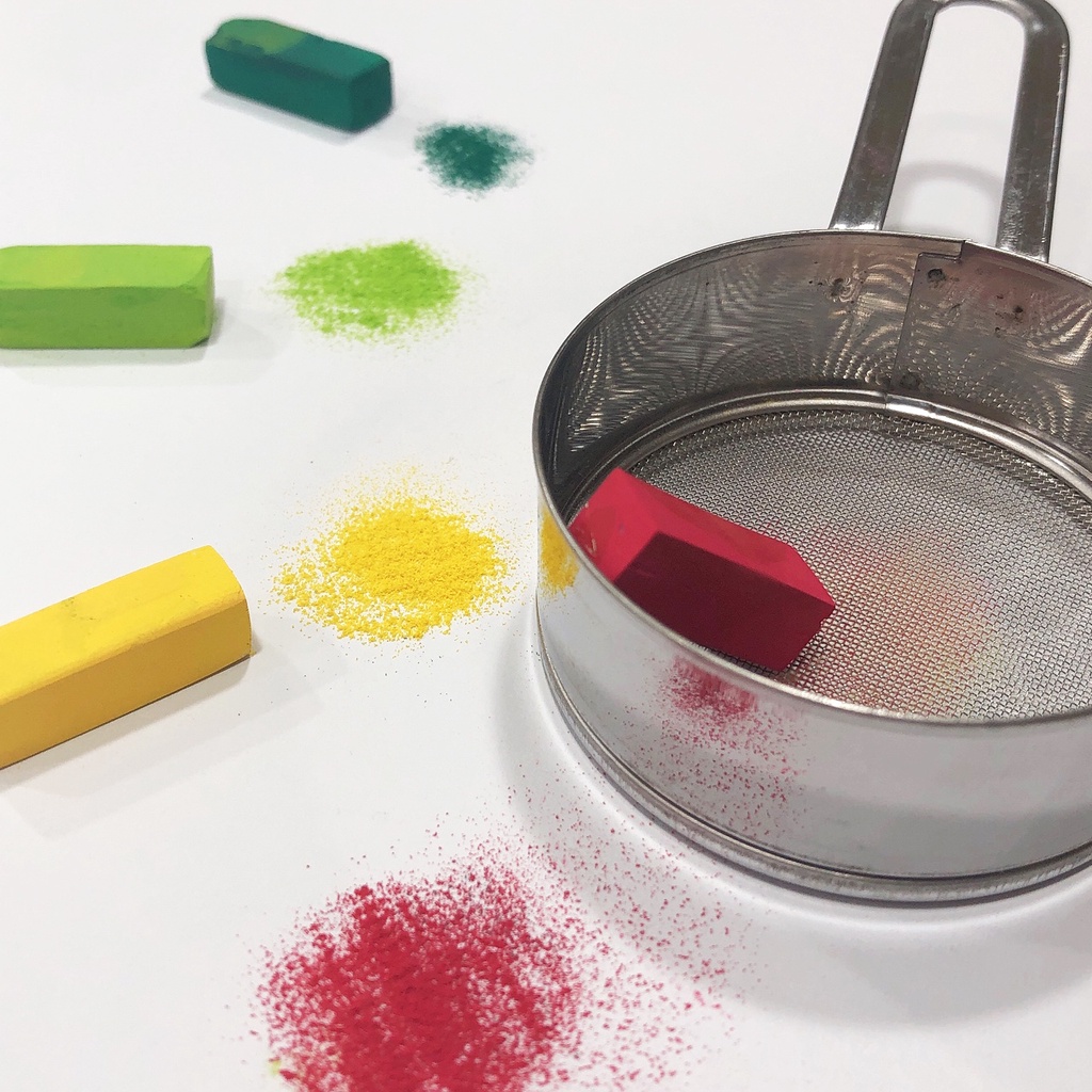 [Pastel Sieve] Stainless Steel Mini Powder Sieve Pastel Grinding Color ...