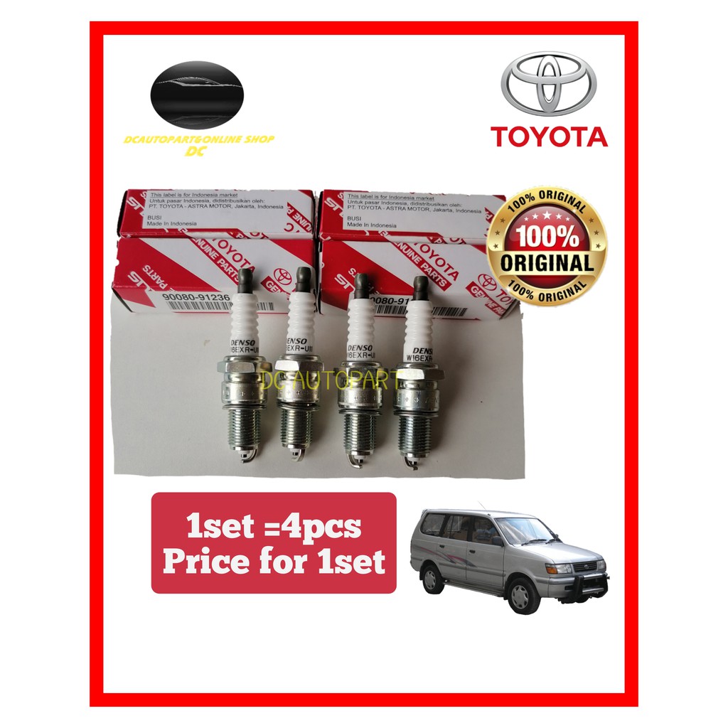100% ORIGINAL TOYOTA SPARK PLUG TOYOTA UNSER KF80 W16EXR-U11 (90080 ...