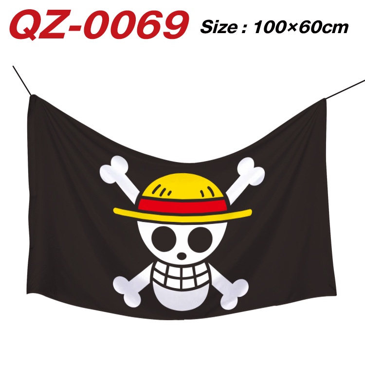 Jason ONE PIECE Flag Anime Banners Luffy Zoro Cosplay Hanging Flags ...