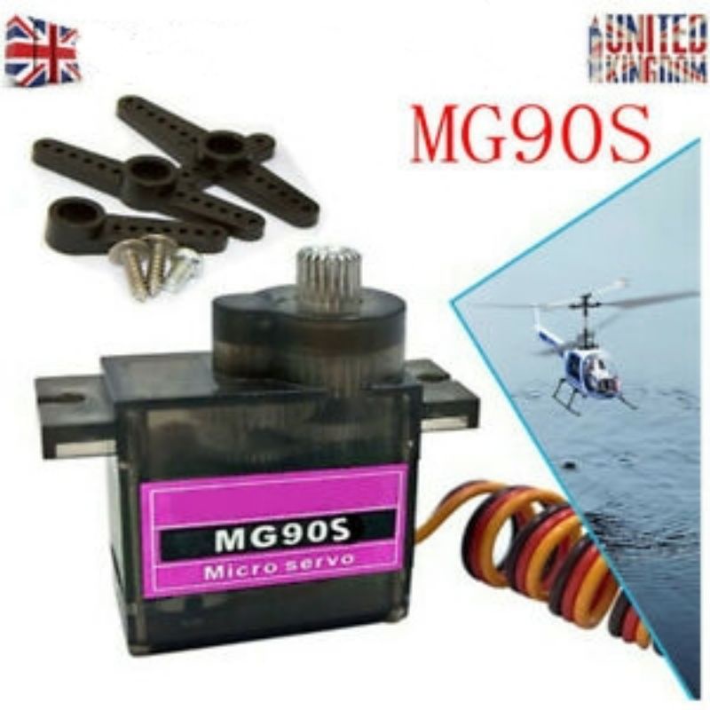 MG90S Micro RC Servo 2kg. cm 90 Degrees Helicopter Airplane Smart Car ...