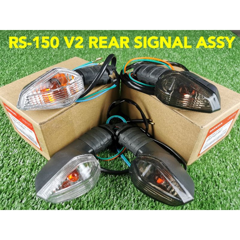 RS150 V2 REAR SIGNAL ASSY FRONT SIGNAL LAMPU DEPAN LAMPU BELAKANG RS-150 V2 RS150 V2 | Shopee ...