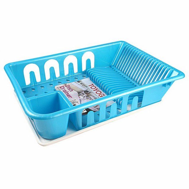 TOYOGO Dish Rack Drainer with Drip Tray Kitchen Rak Pinggan Mangkuk ...
