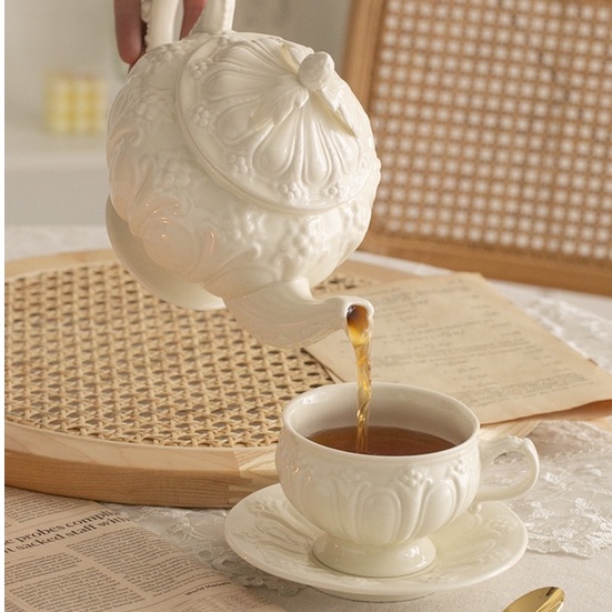 Locaupin Ceramic Tea Pot, Coffee Pot, European Ceramic Vintage Teapot ...