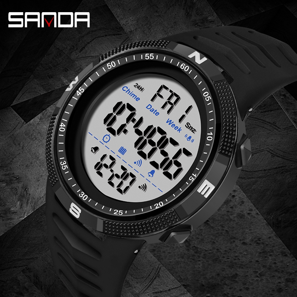 SANDA Waterproof Men Watch Chronograph Is Suitable for Men Fashion ...