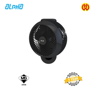Alpha Motto Wall Fan 360 8'' AC Motor 3 Speeds Wall Fan with Remote ...