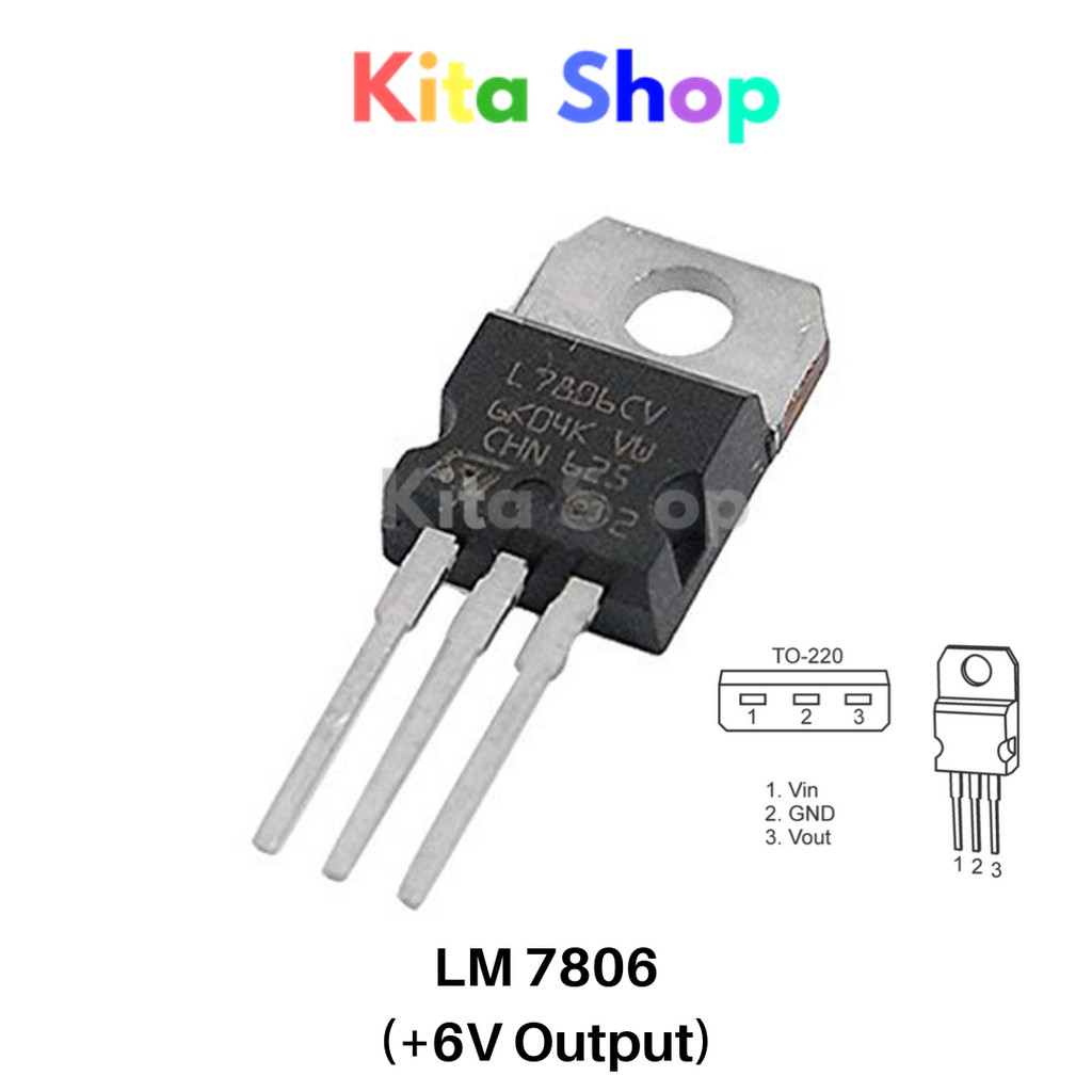 Voltage Regulator (LM7806 : +6V Output) | Shopee Malaysia