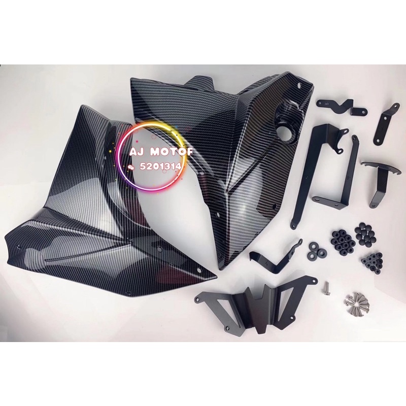 NEW MT07 2011-2022 CARBON LOWER COVER BELLY PAN YAMAHA MT-07 ENGINE ...