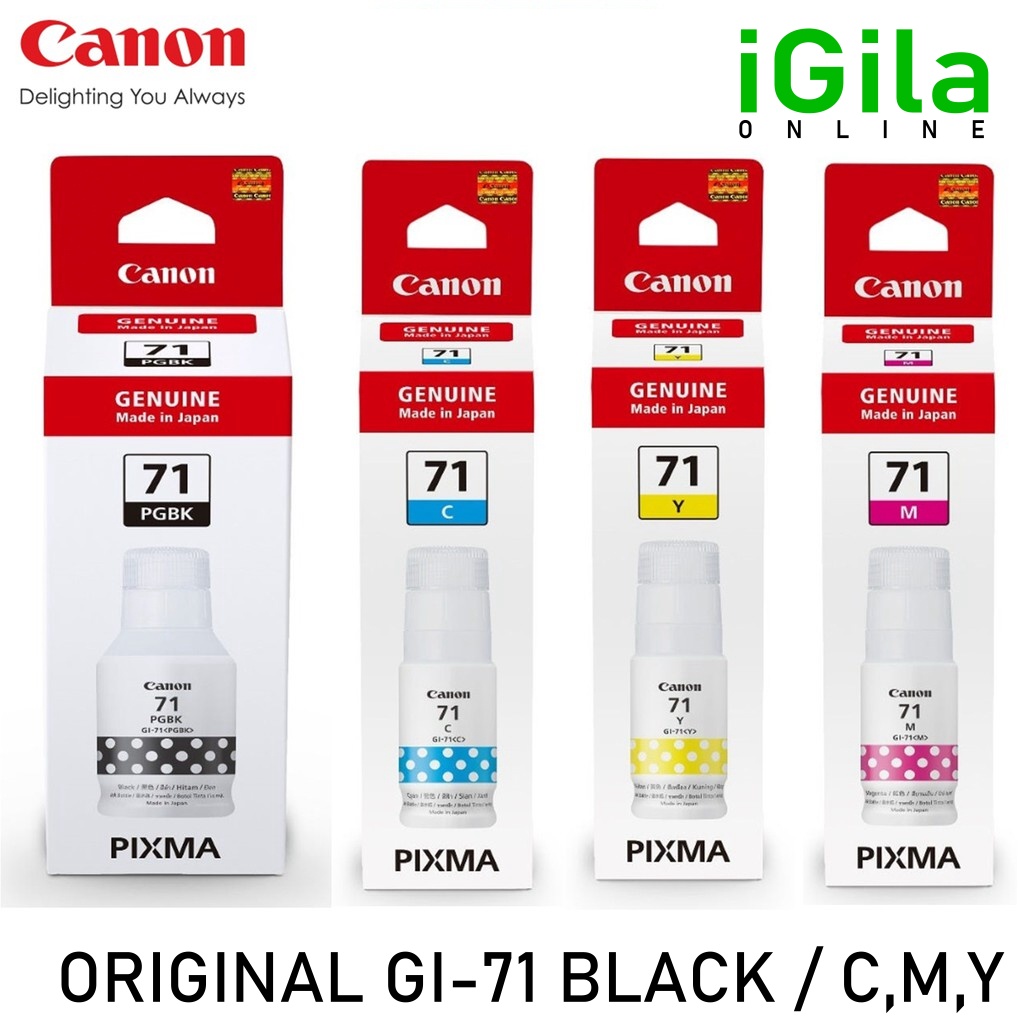 Original GENUINE CANON GI-7I GI71 ink for Canon Printer G1020 G2020 ...