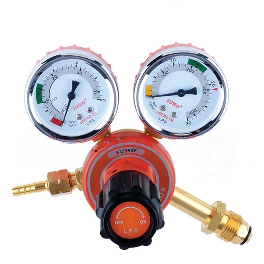 Lpg Pressure Gauge With 2 Dial Model CGA510 (Orange) | Shopee Malaysia