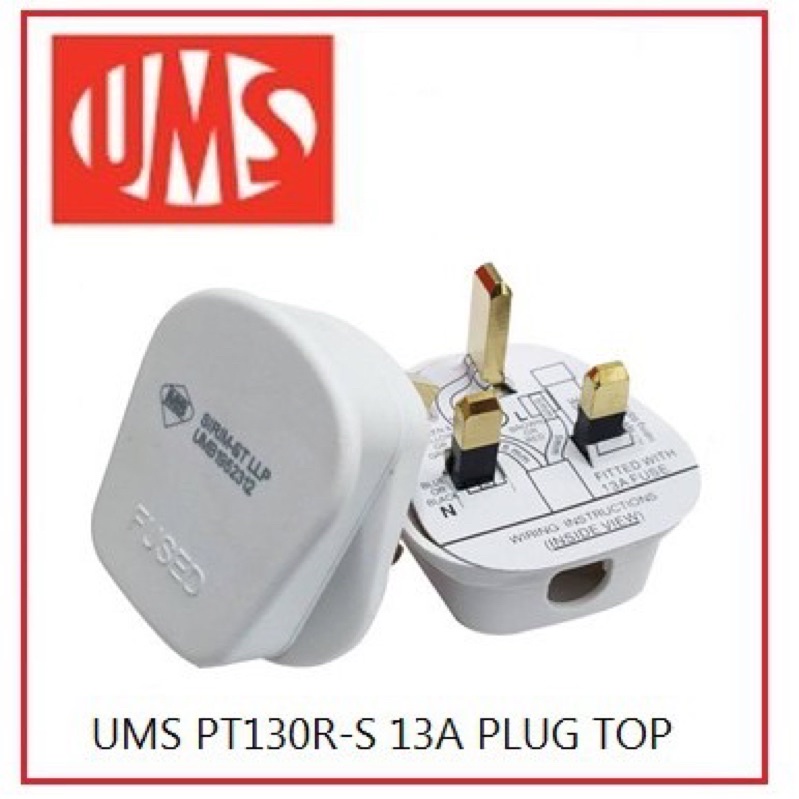 UMS 13A 3Pin Plug Top (SIRIM) UK Design Safety Kepala Plug [SIRIM ...