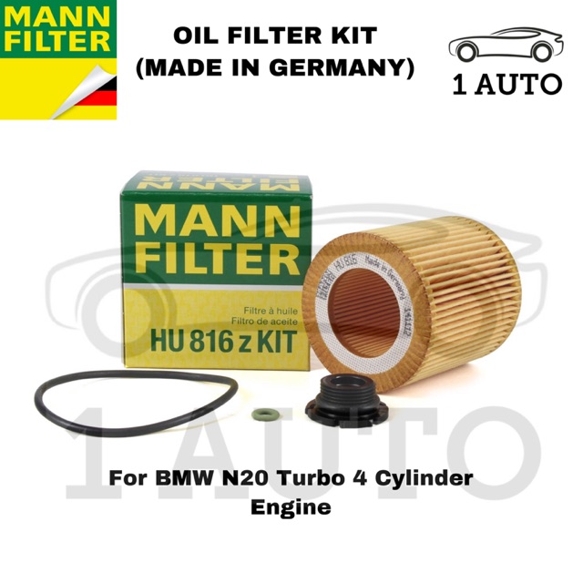 Made In Germany Mann Oil Filter Kit Bmw N20 Engine F30 320i 328i X1