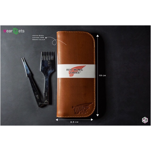 Customade Redwing long Wallet handmade 19cm | Shopee Malaysia