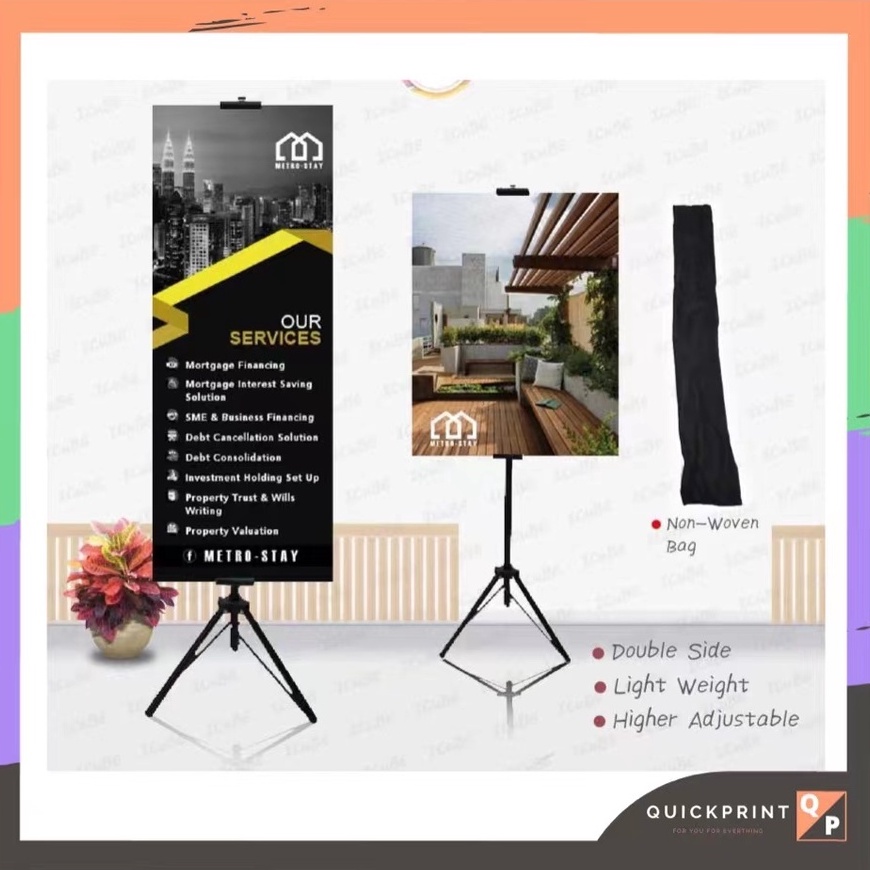 [READY STOCK] Kaki Banner / Kaki Bunting Mudah Alih (Bunting Stand ...