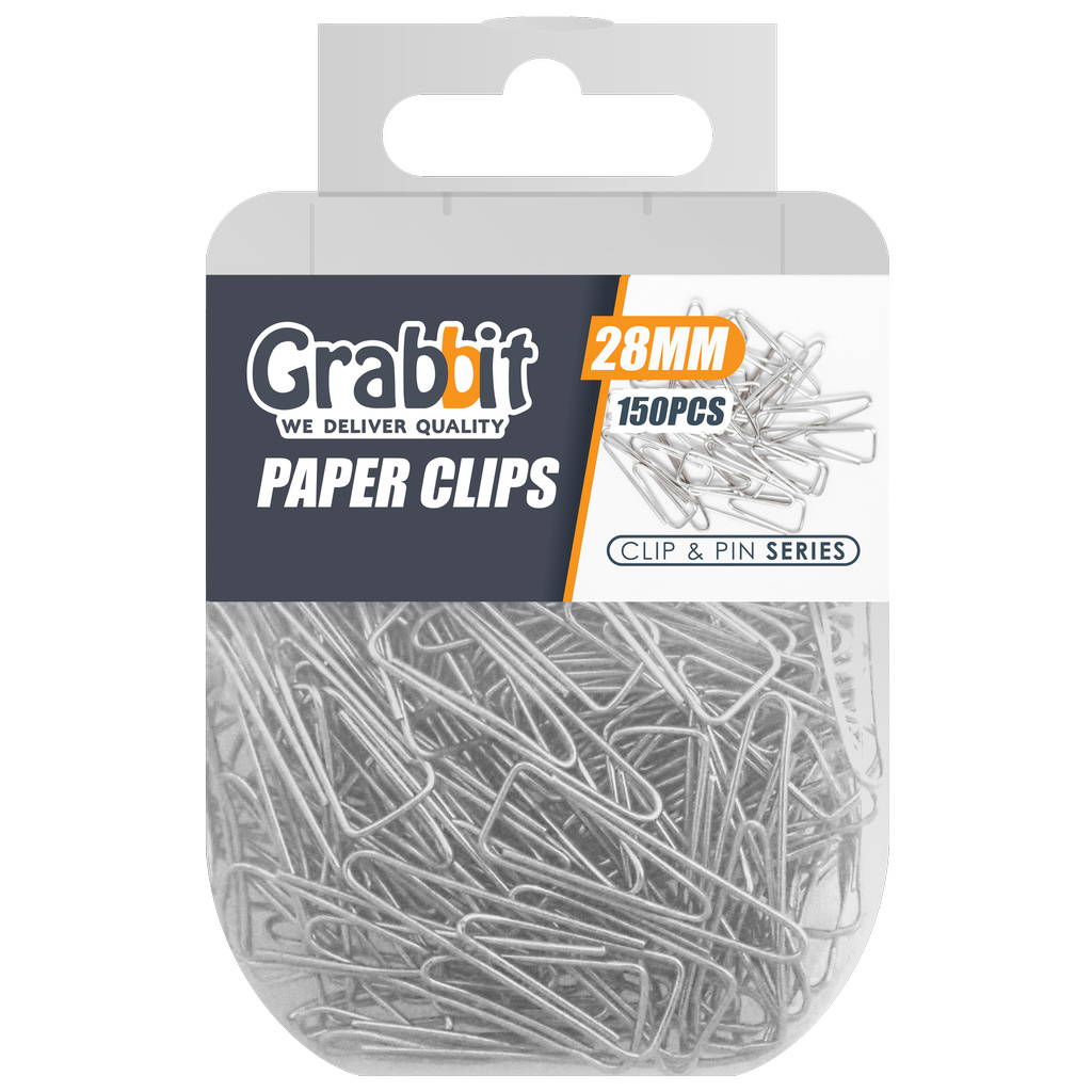 GRABBIT PAPER CLIPS 28MM TRIANGLE (150PCS) | Shopee Malaysia