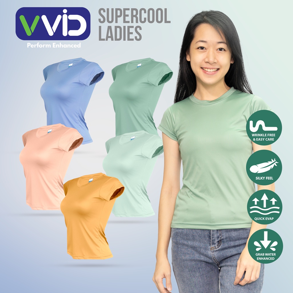 Women's Silky Smooth 100% Microfiber Interlock Vivid Supercool ...