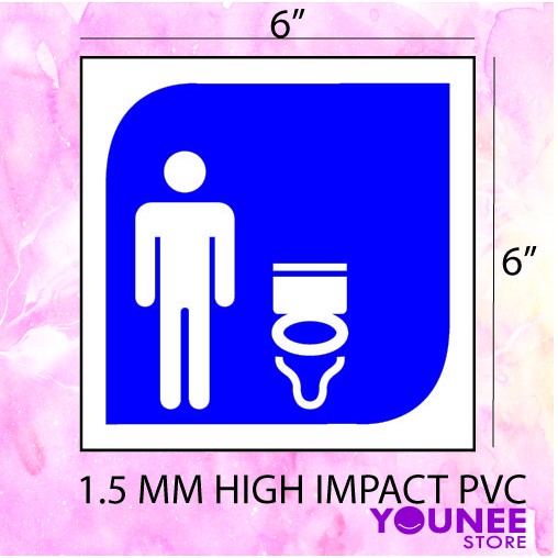 TOILET SIGN / BILIK AIR SIGN / TANDAS LELAKI / WASH ROOM SIGNAGE ...