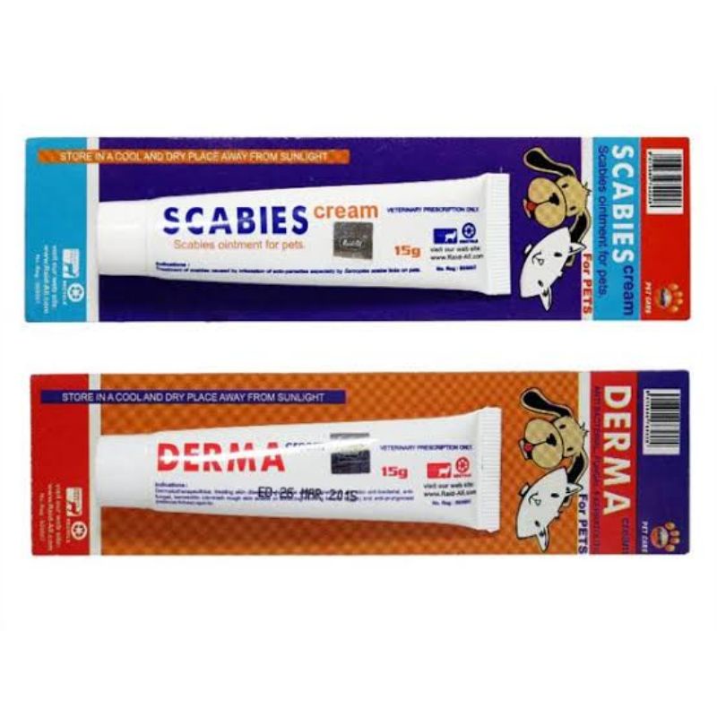 Scabies And Derma Cream For Cats And Dogs 15gr | Shopee Malaysia