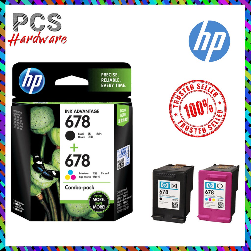 HP 678 Combo Pack Ink Cartridge (L0S24AA),For 2645/4645/1515/2515/2545 ...