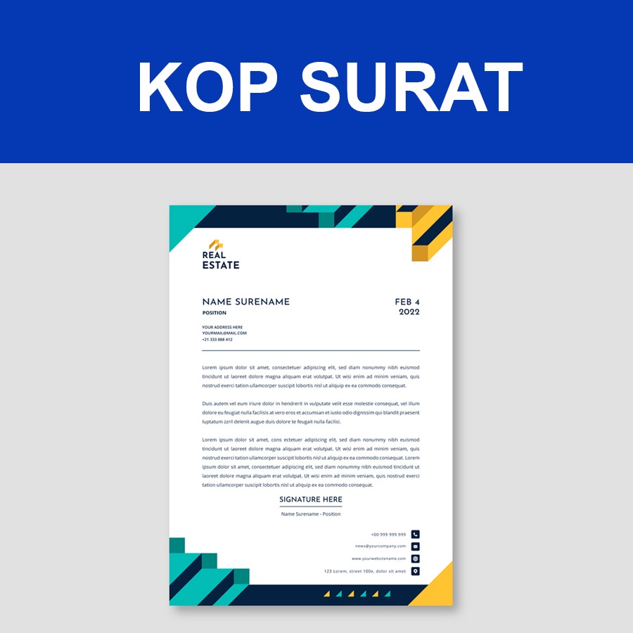 Print FULL COLOR F4/FOLIO LETTER KOP - FREE SETTING | Shopee Malaysia