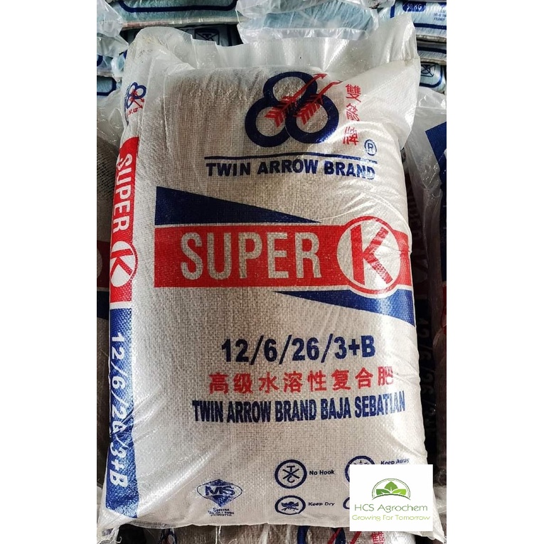 (+-50KG) BAJA SEBATIAN SAWIT TWIN ARROW BRAND SUPER K 12/6/22/3 +B ...