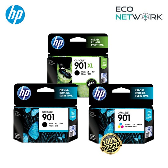 HP ORIGINAL 901 TRI-COLOR/ 901 BLACK/ 901 XL BLACK OFFICEJET INK ...