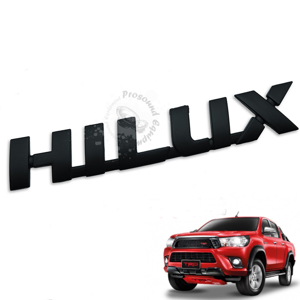 BLACK HILUX LOGO EMBLEM FOR TOYOTA HILUX REVO / ROCOO L-EDITION ...