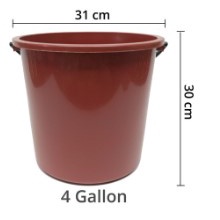 4 ~ 6 gallon Plastic Pail / Bucket / Baldi Air/ Bakul/ Tong Mop/ Tong ...
