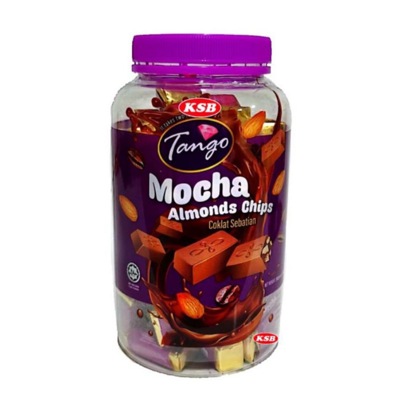 50pcs TANGO Almond Mocha Chocolate Mini Bar 7.5g | Shopee Malaysia