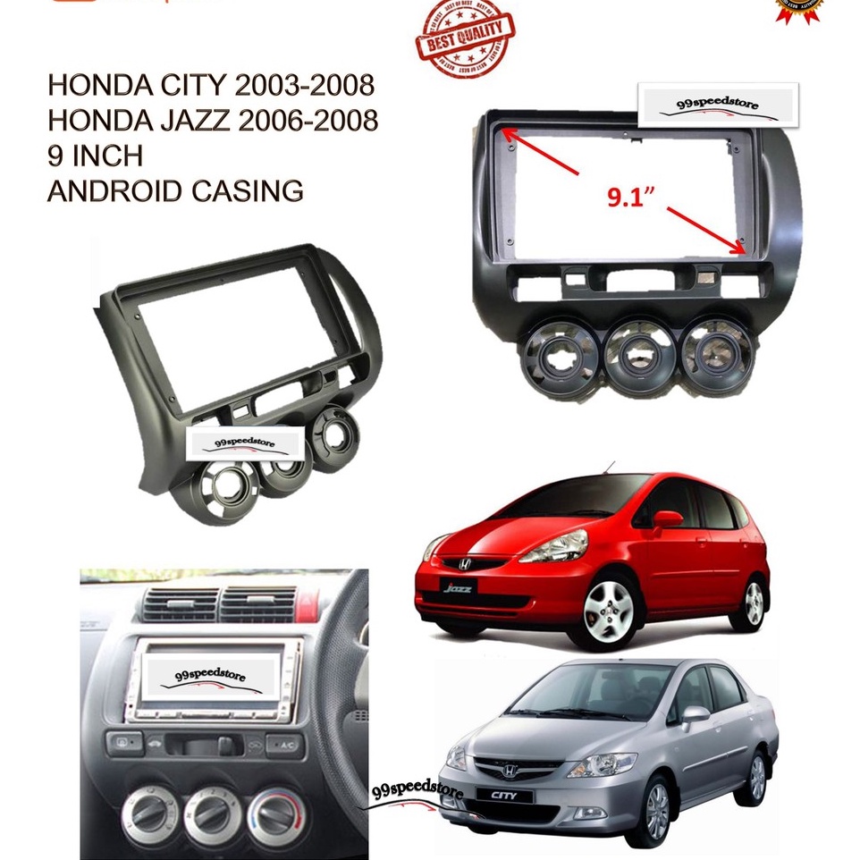 HONDA CITY & JAZZ 2003-2008 9 INCH ANDROID PLAYER CASING | Shopee Malaysia