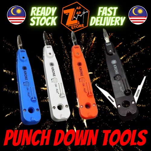 Punch Down Tool 110 Wire Cutter Knife Telecom Pliers For Rj45 Keystone ...