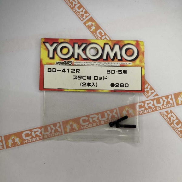 BD-412R Sway bar rod (2pcs) for BD7/BD5 (Yokomo RC Parts) Crux | Shopee Malaysia