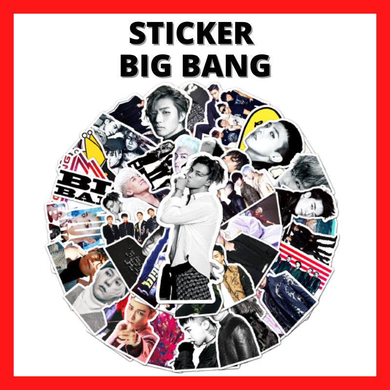 Big Bang Stickers 50 Keping Waterproof Sticker Kpop Pelekat Mixed ...