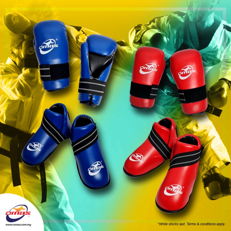 OMAS ITF Gloves & Boots Taekwondo PE3002BSET | Shopee Malaysia